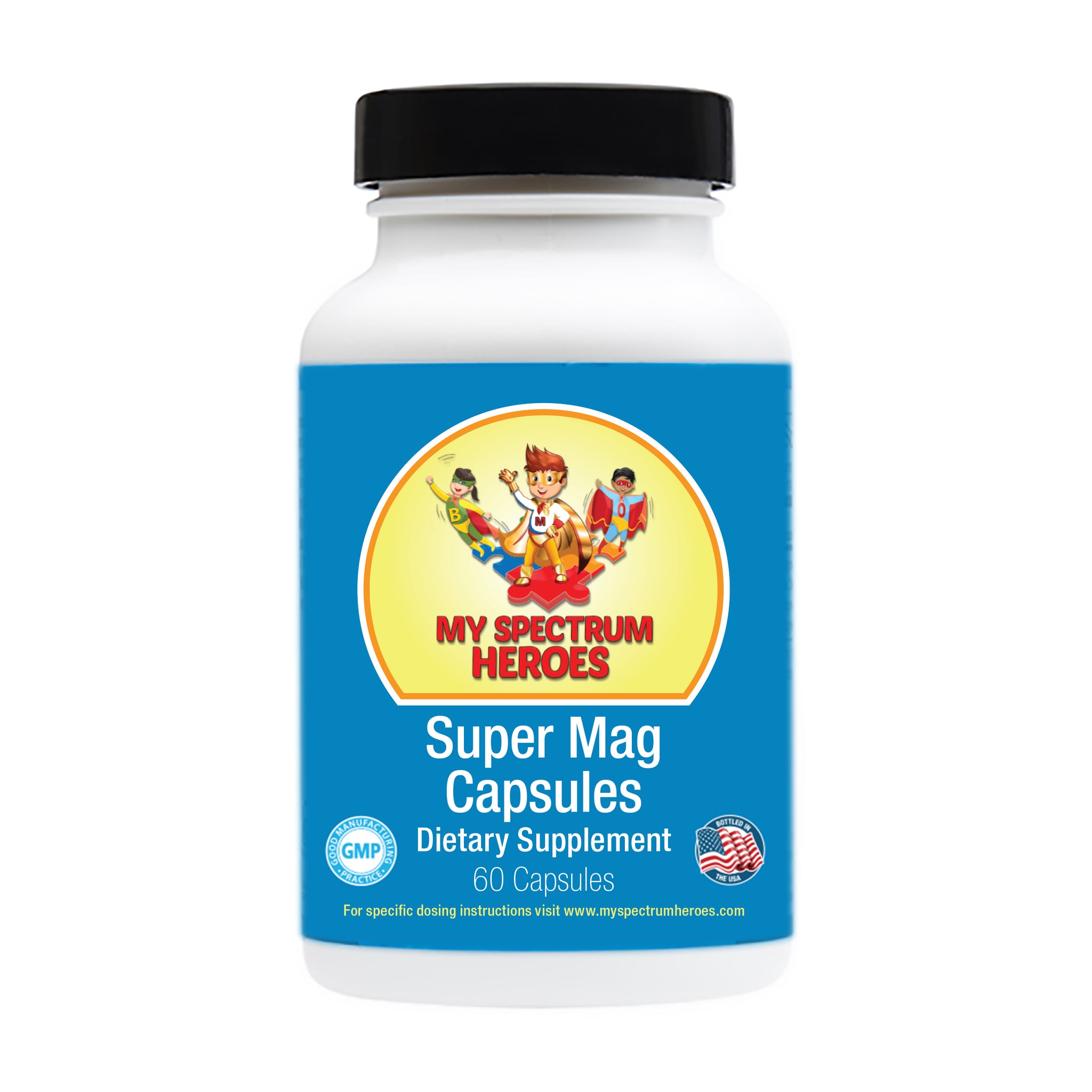 Super Mag Capsules Dietary Supplement for Kids with Attention Deficit ...